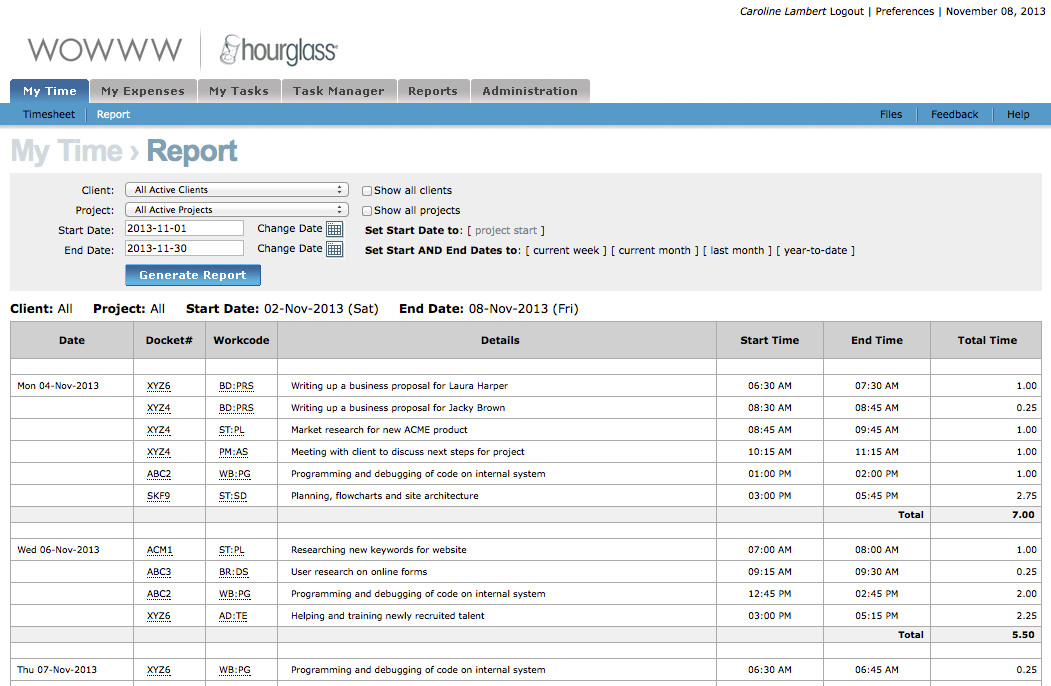 HourGlass | Time & Expense Report Solutions